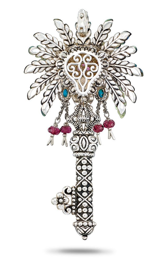 Spiritual Warrior Key – Diamond, Abalone, Mother of Pearl, Apatite, Tu ...