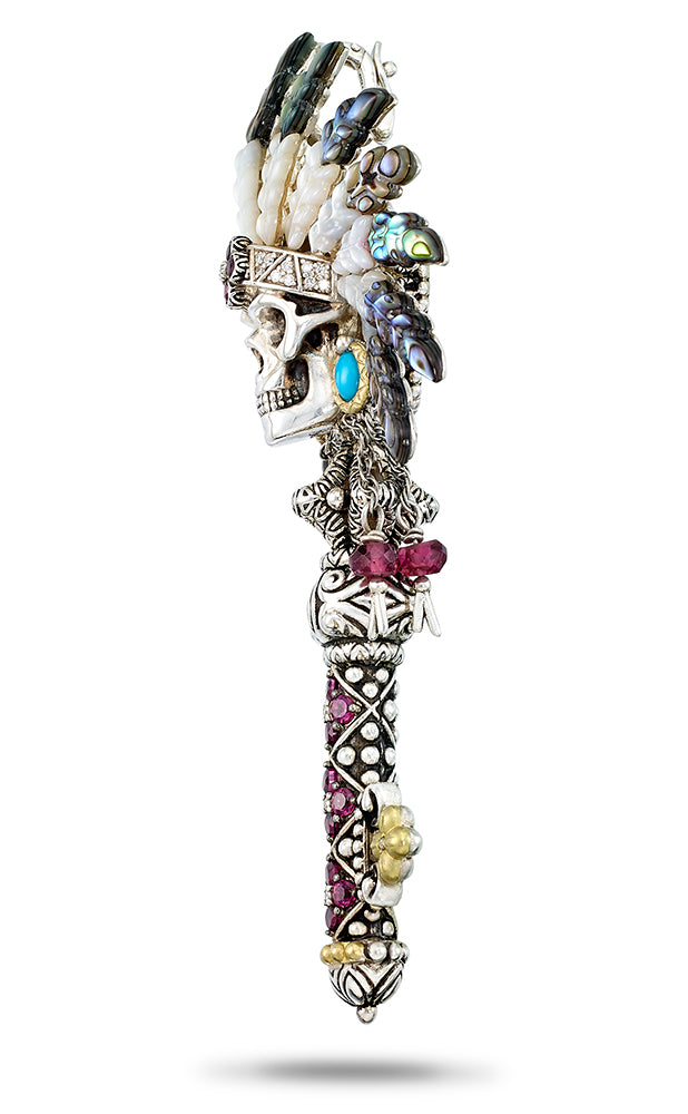 Spiritual Warrior Key – Diamond, Abalone, Mother of Pearl, Apatite, Tu ...